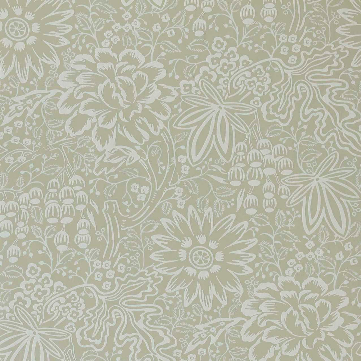 Peony Garden Natural | V&A Wallpaper | 1838 Wallcoverings