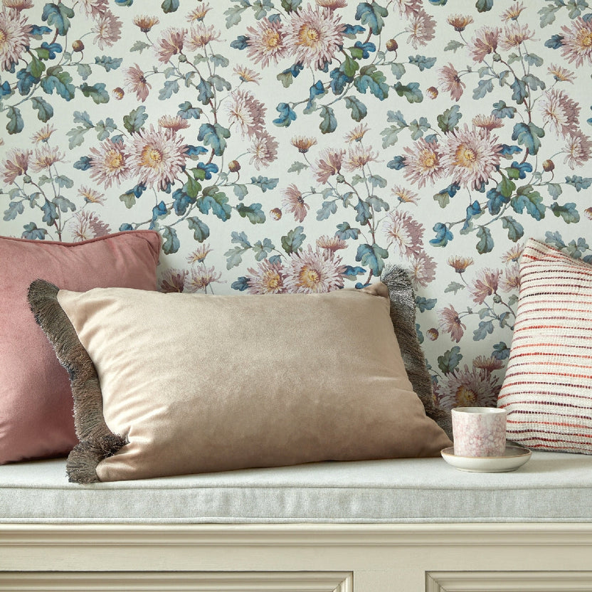 Charlotte Blush Pink | V&A Wallpaper | 1838 Wallcoverings